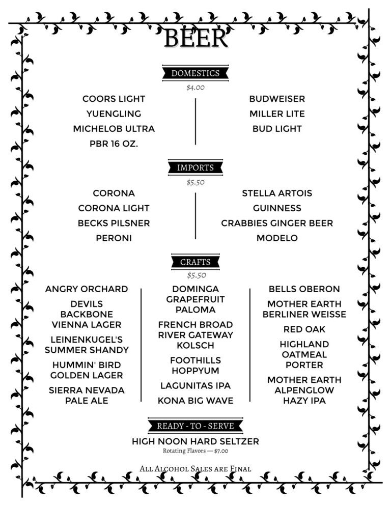 Browse the Sandwich, Entree, Kids' and Drinks Menus at Main & Mill ...